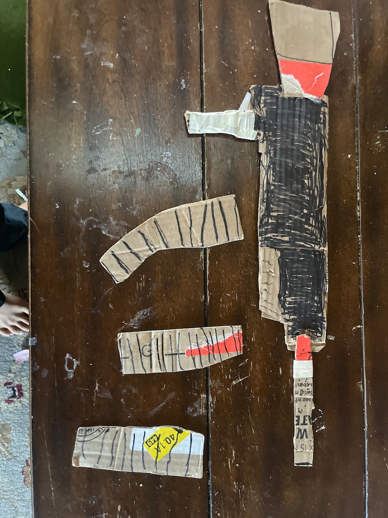 Cardboard Logo Rifle War Cosplay War - Etsy