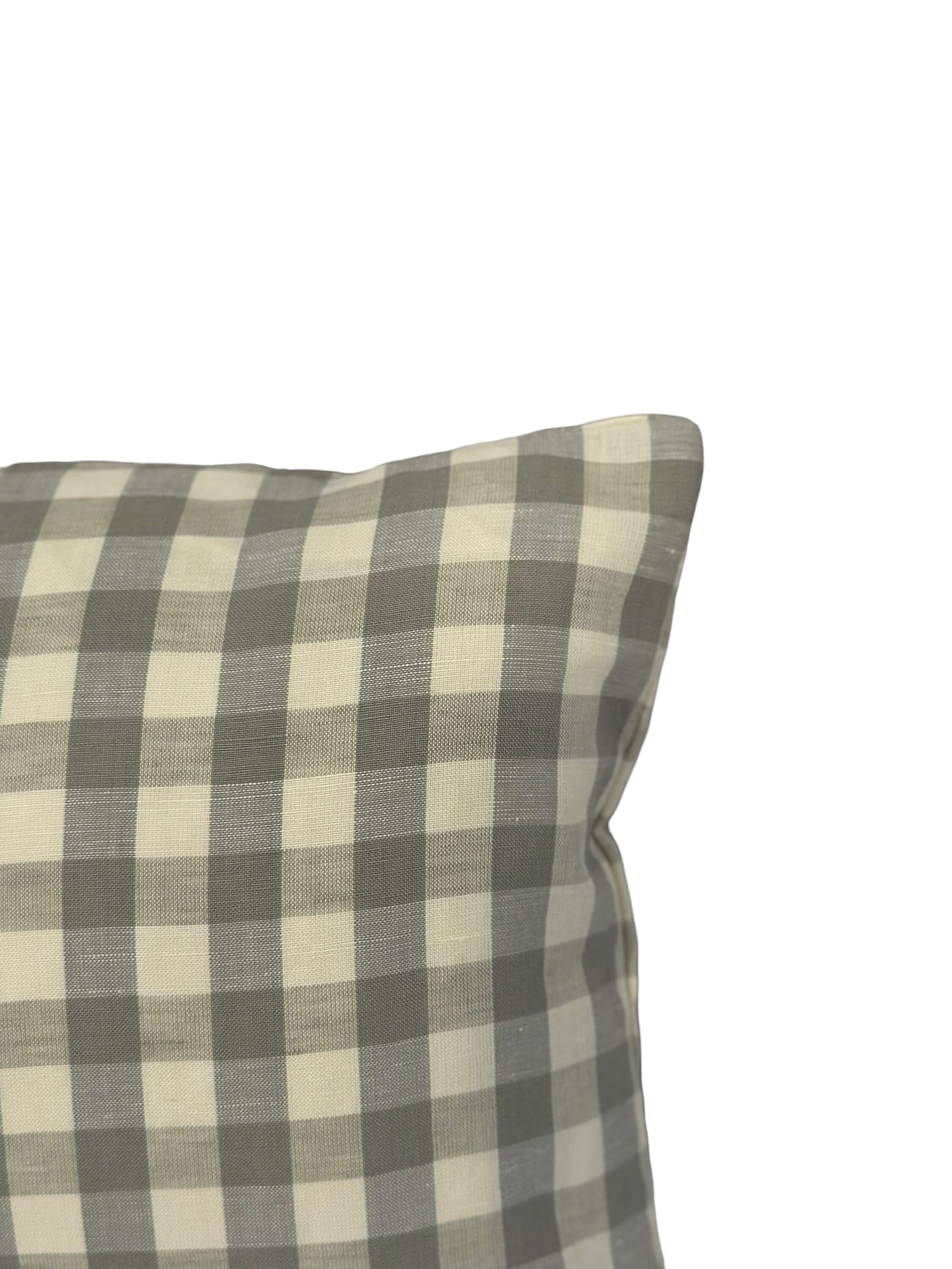 Chelsea Textiles Smallcheck Pillow Cover - Etsy