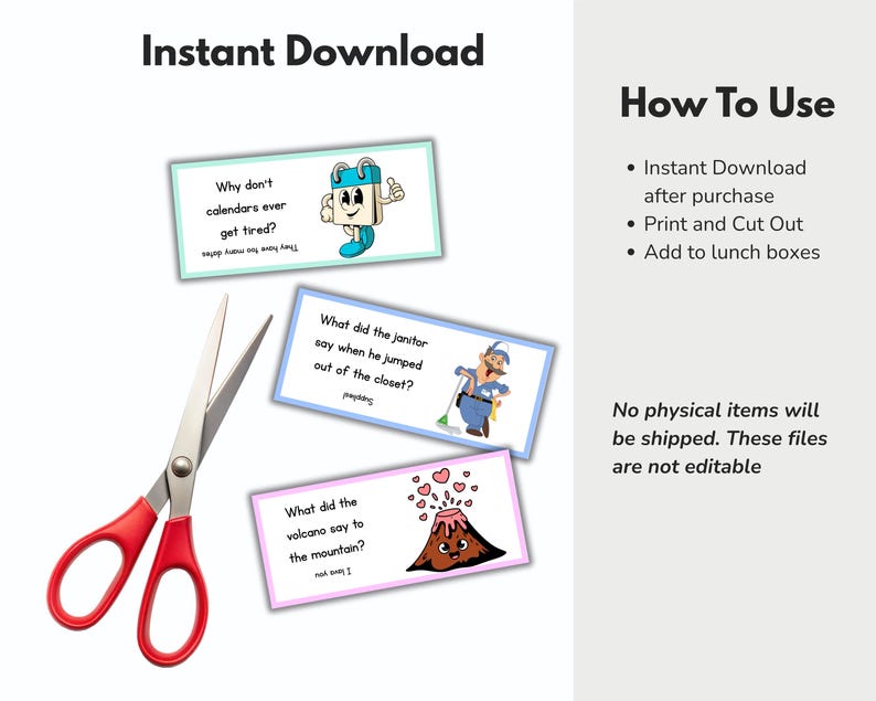 100 Lunch Box Jokes for Kids | Printable Lunchbox Notes | Funny Notes ...