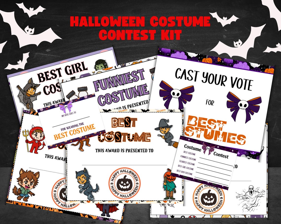 Halloween Costume Contest Kit | Halloween Costume Party | Halloween ...