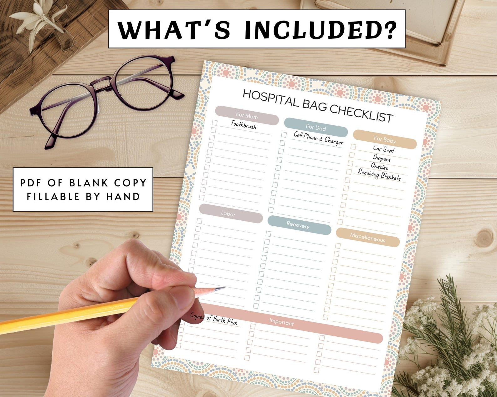 Hospital Bag Packing Checklist Labor and Delivery Packing List Ultimate ...