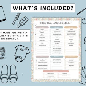 Hospital Bag Packing Checklist | Labor and Delivery Packing List ...