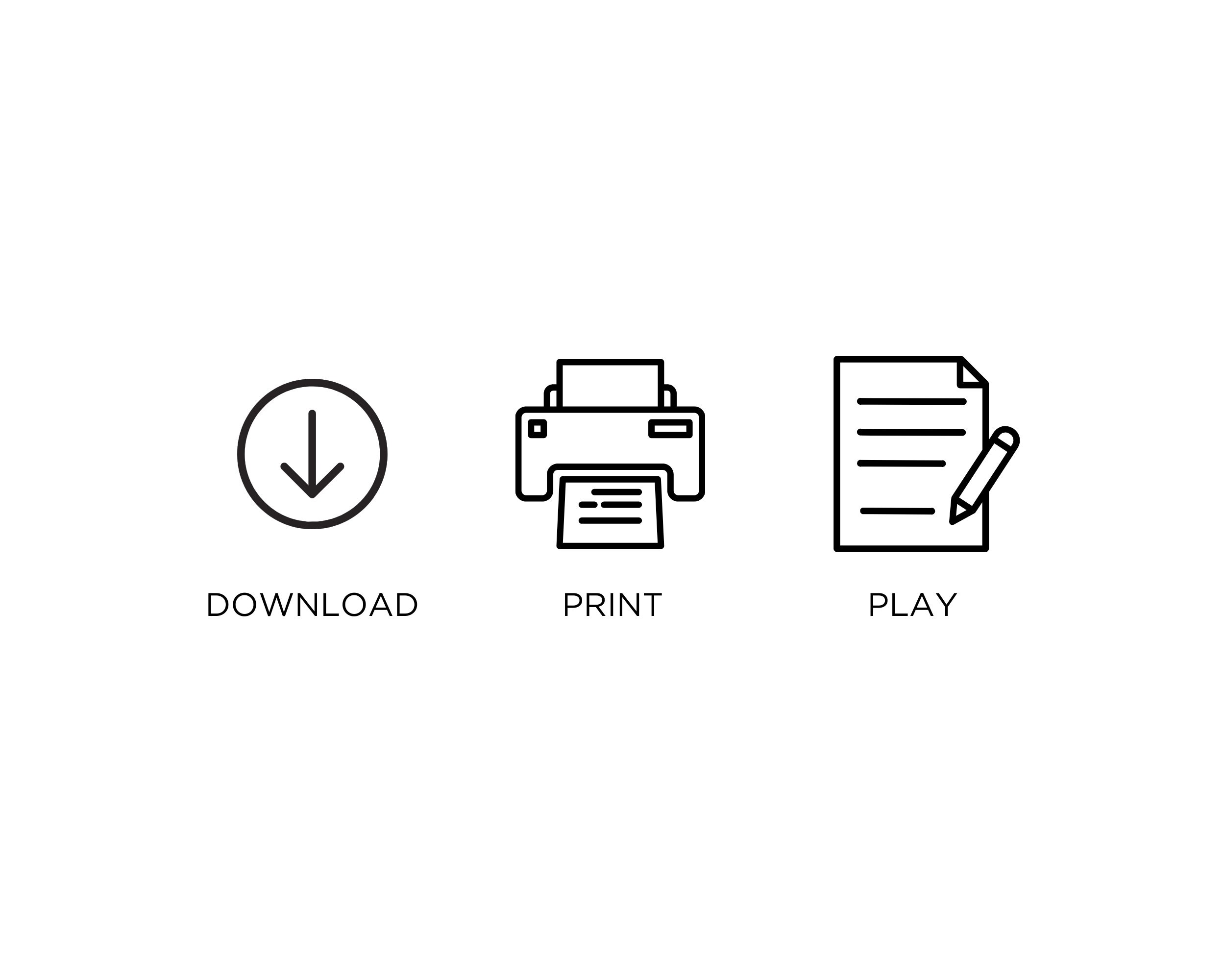 Summer Party Game Bundle 10 Printable Summer Themed Games Beach Games ...