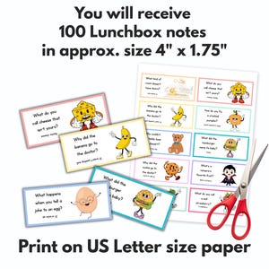 100 Lunch Box Jokes for Kids | Printable Lunchbox Notes | Funny Notes ...