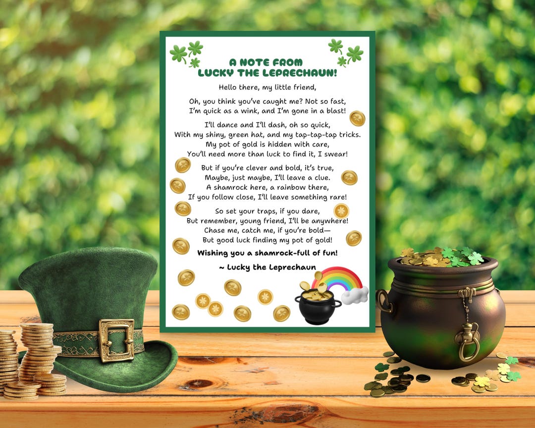 Editable Leprechaun Letter, Leprechaun Trap Letter, Leprechaun Trap Kit ...