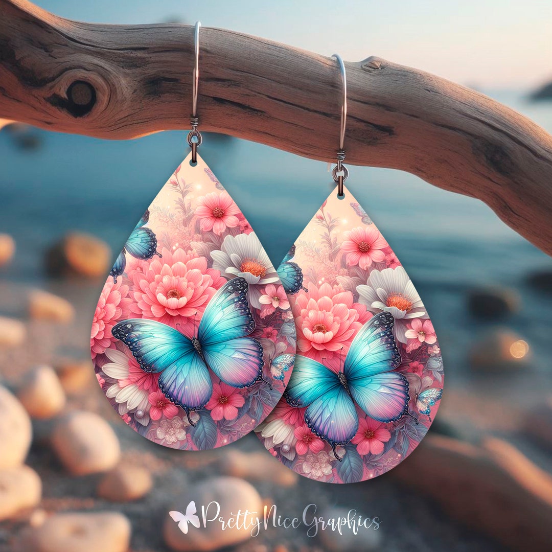 Pink Butterfly PNG for Sublimation, Butterfly Fantasy, Sublimation ...