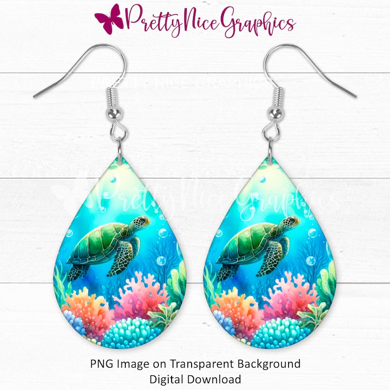 Turtle Earrings - Etsy