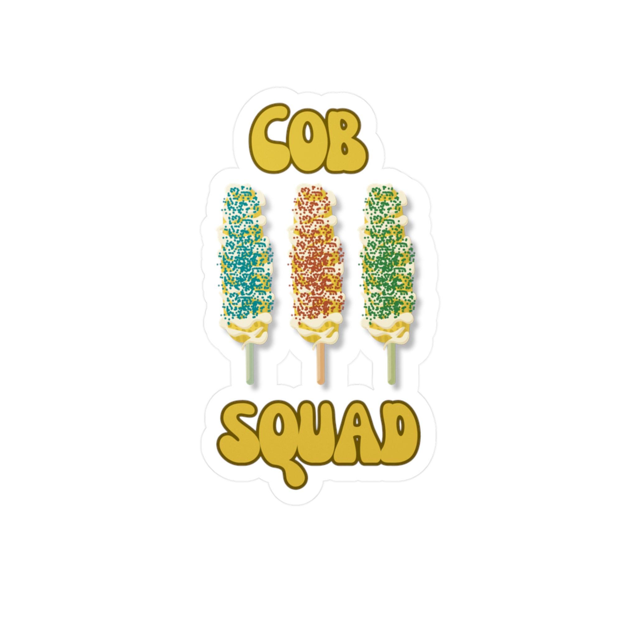 Cob Squad Elote Vinyl Sticker Kiss-cut Vinyl Decals, Elote Lover, Elote ...