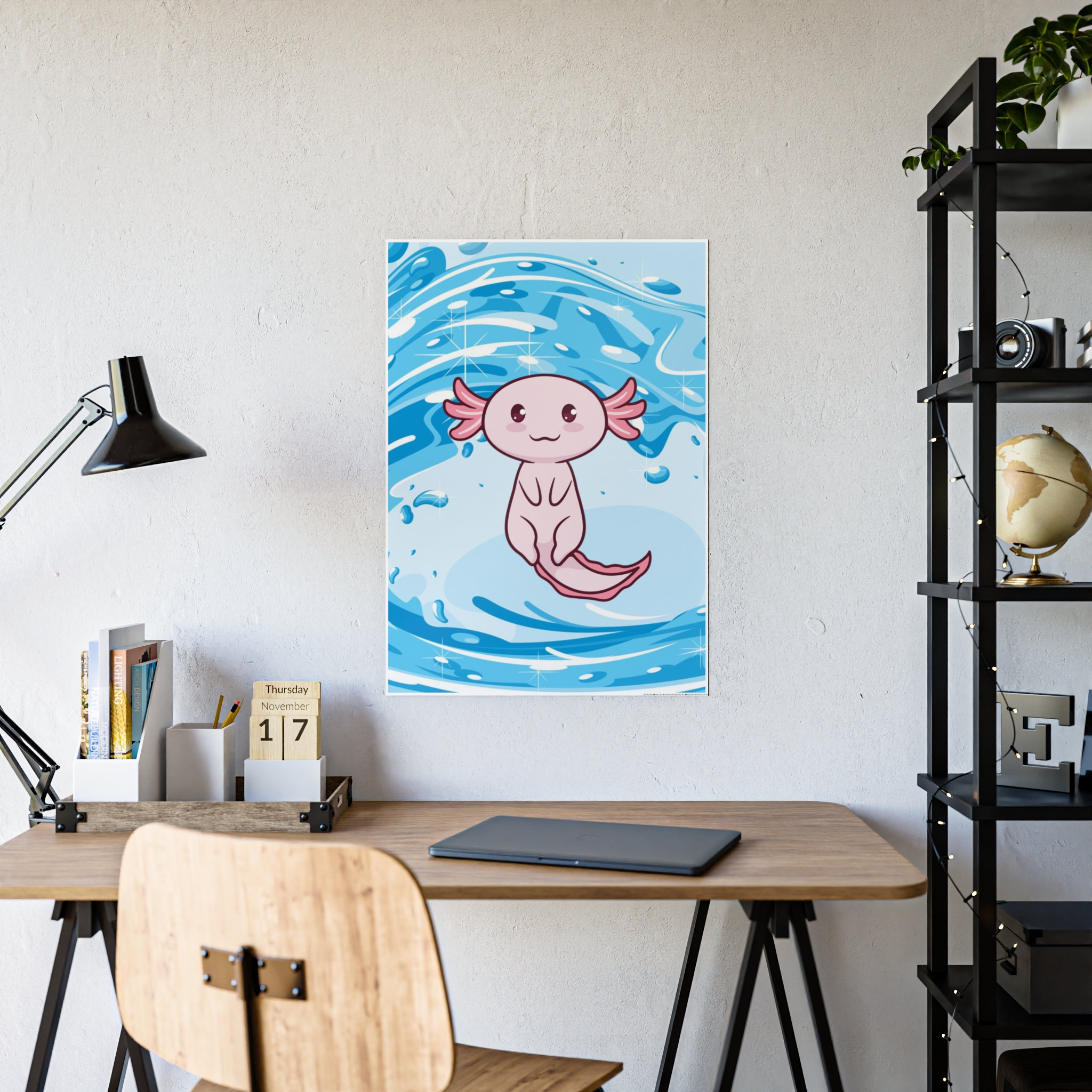 Axolotl Poster High-gloss - Etsy
