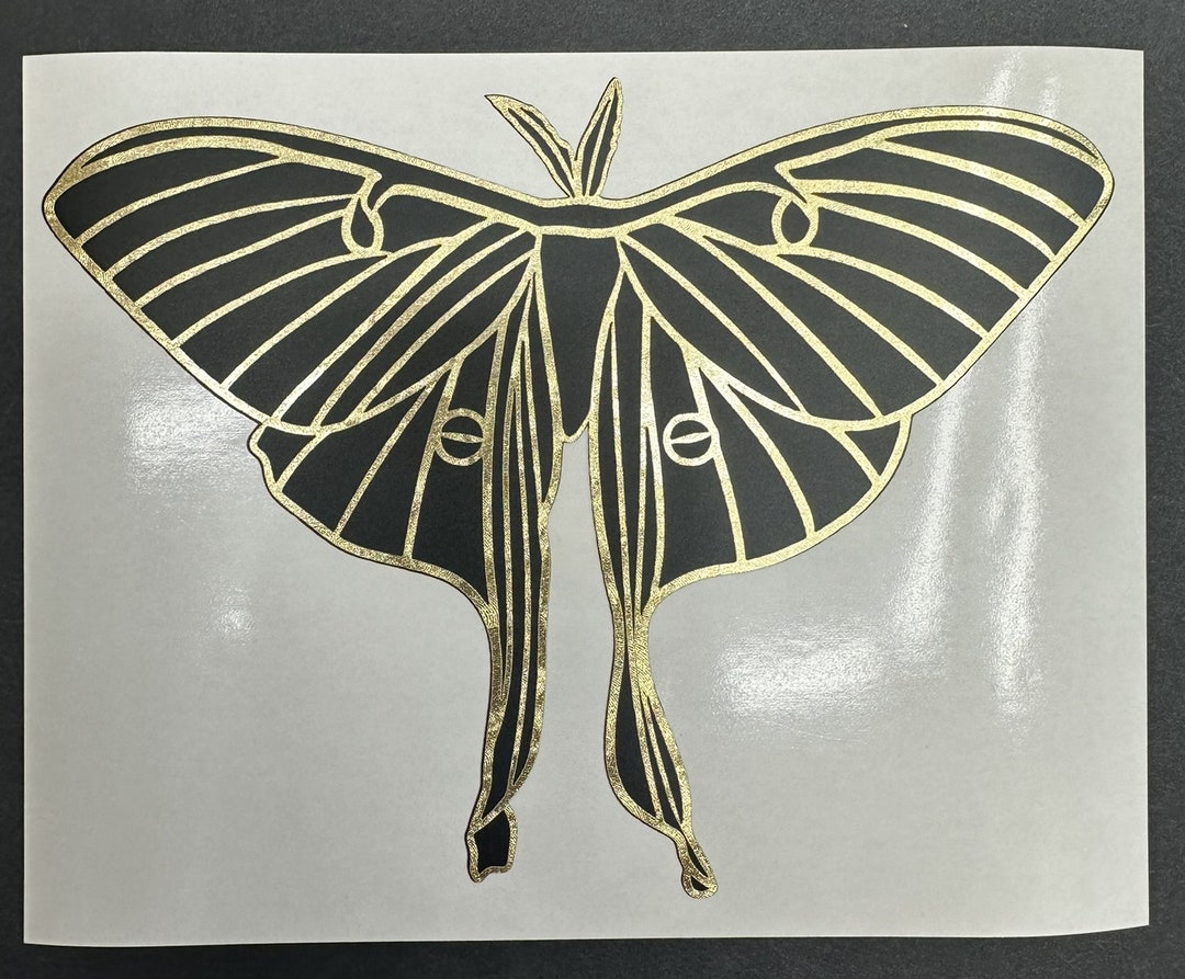 Luna Moth Vinyl Sticker Gift Sticker Hydro Flask Sticker Waterbottle ...