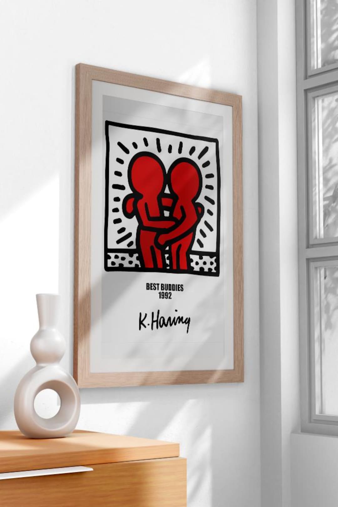 Keith Haring Art Print - Bold Abstract Wall Art Poster - Modern Pop Art ...