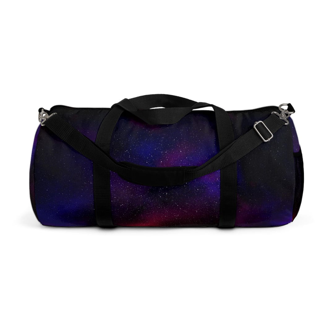 Galaxy Print Duffel Bag - Starry Night Travel Bag, Outer Space Gym ...