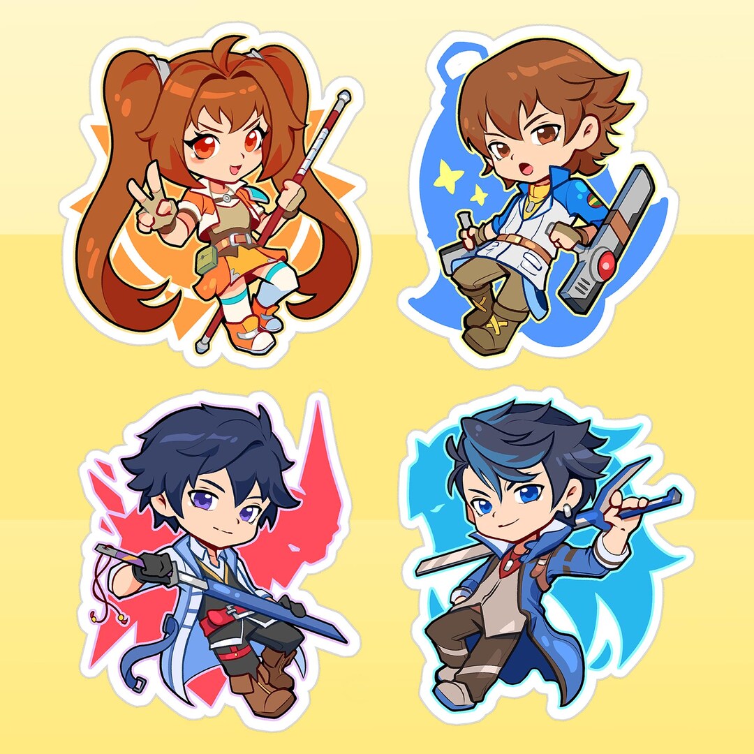 PREORDER: Trails Protagonists Vinyl Holographic Stickers 3 - Etsy