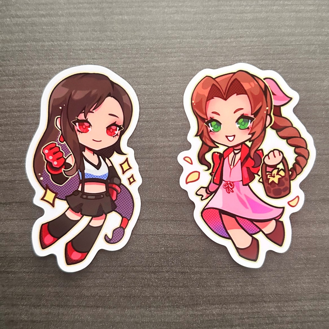 Tifa & Aerith Final Fantasy VII Vinyl Stickers (3") - Etsy