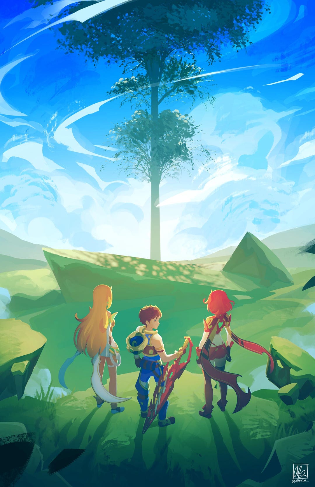World Tree Xenoblade 2 Print (8.5x11" and 11x17") - Etsy
