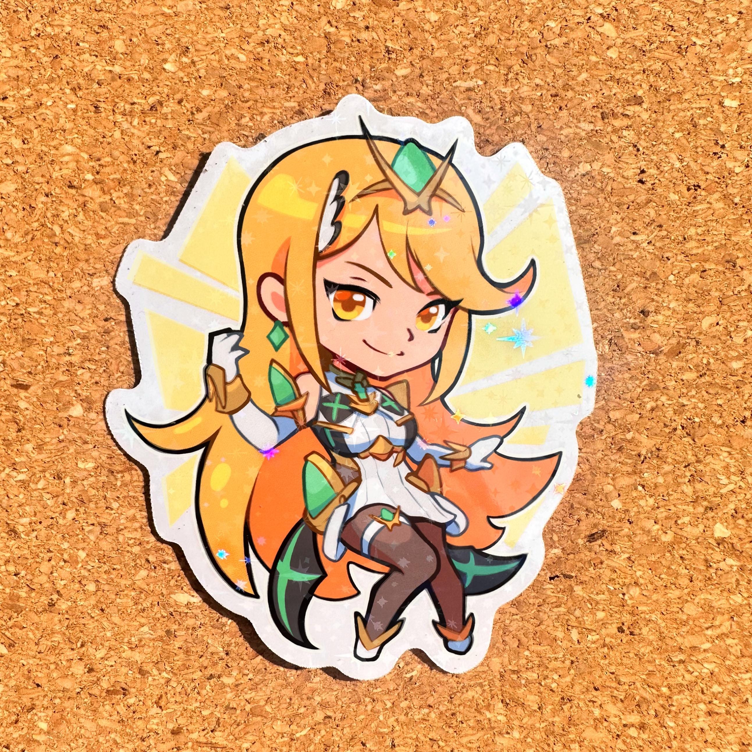 Xenoblade 2 Girls Vinyl Holographic Stickers (3") - Etsy