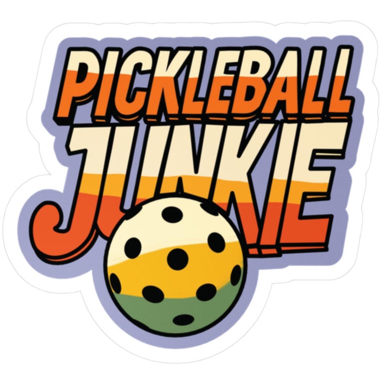 Pickleball Stickers, Fun Sticker for Home, Car, Sports Enthusiasts ...