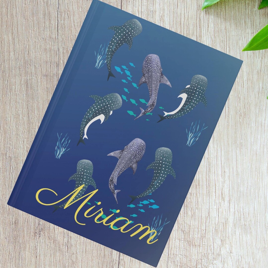 Personalized Whale Shark Journal: Hardbound Marine Life Notebook - Etsy