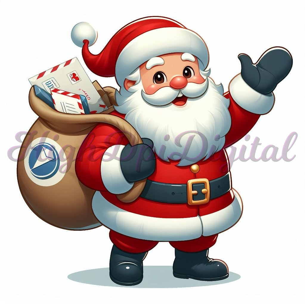 SANTA PNG 4 PACK - Etsy