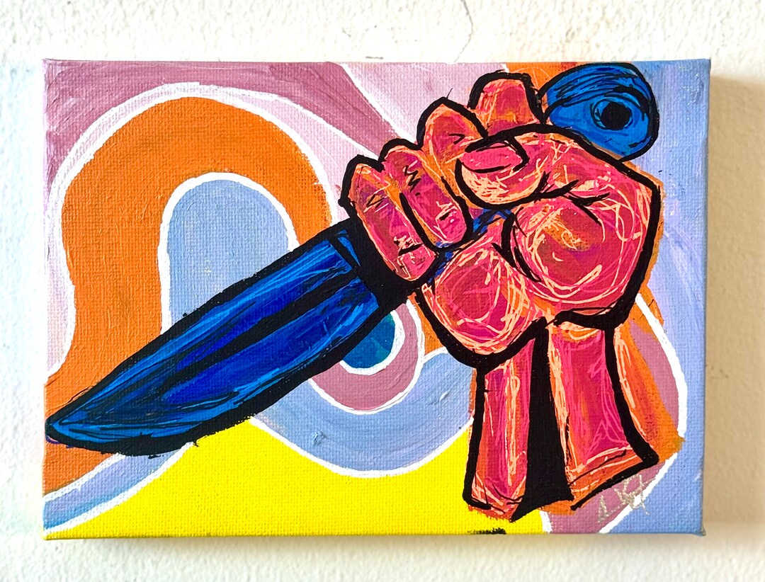 Et Tu Brute - Original Abstract Acrylic Painting on Canvas - Etsy