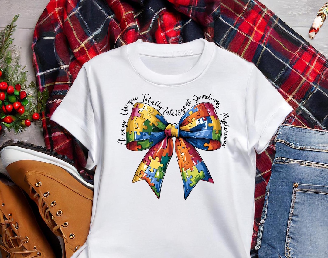 Autism Coquette Bow Digital Download Only - Etsy