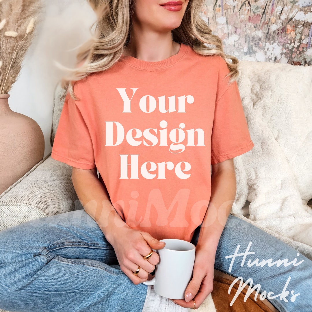 Comfort Colors Terracotta Mockup, Comfort Colors C1717 Mockup, C1717 ...