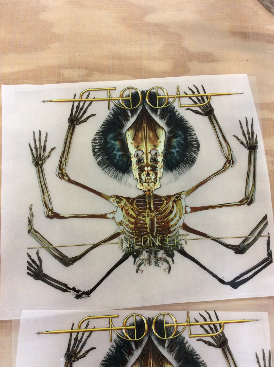 DTF Direct to Film TOOL in Concert Tour Dates Rock and Roll Band Ready ...