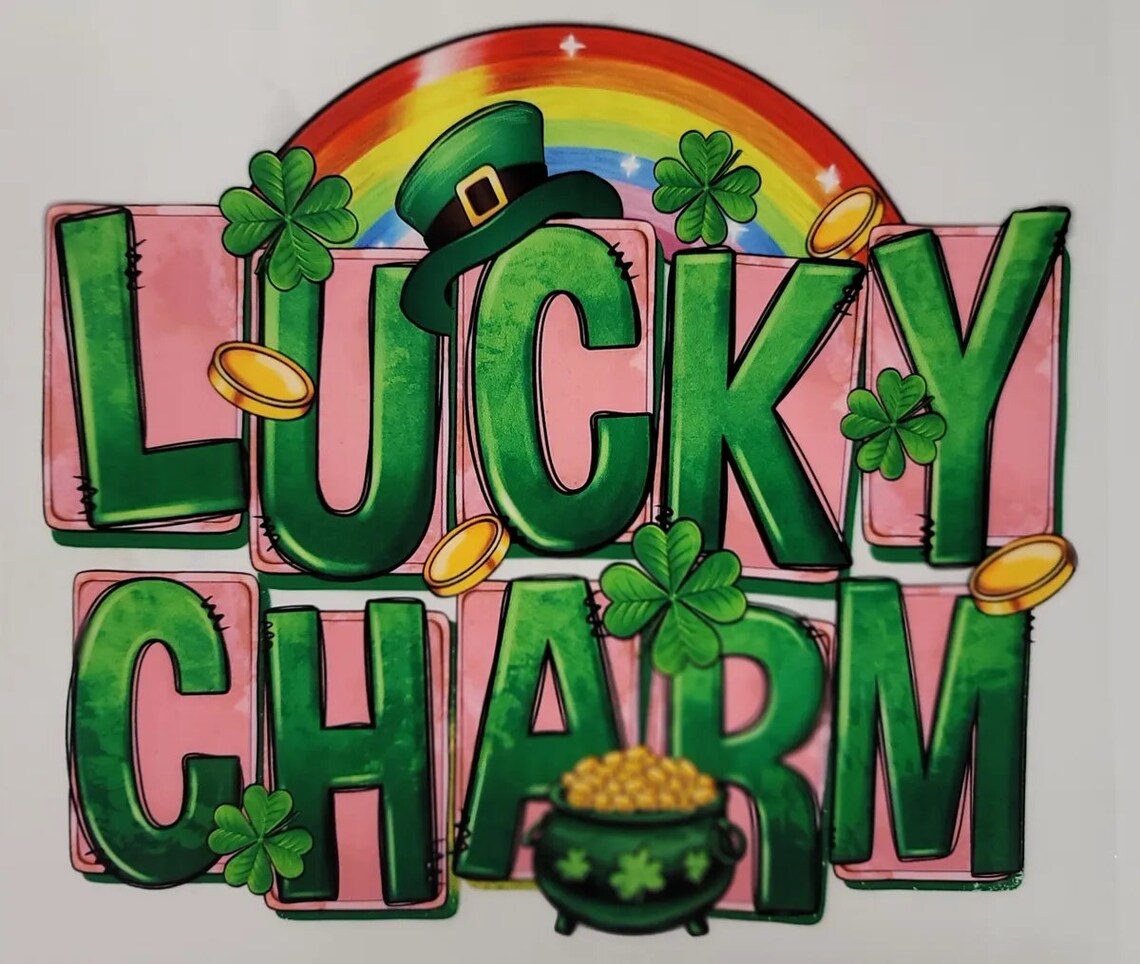 1 DTF Transfer St Patricks Lucky Charms Custom Easy to Press DTF ...