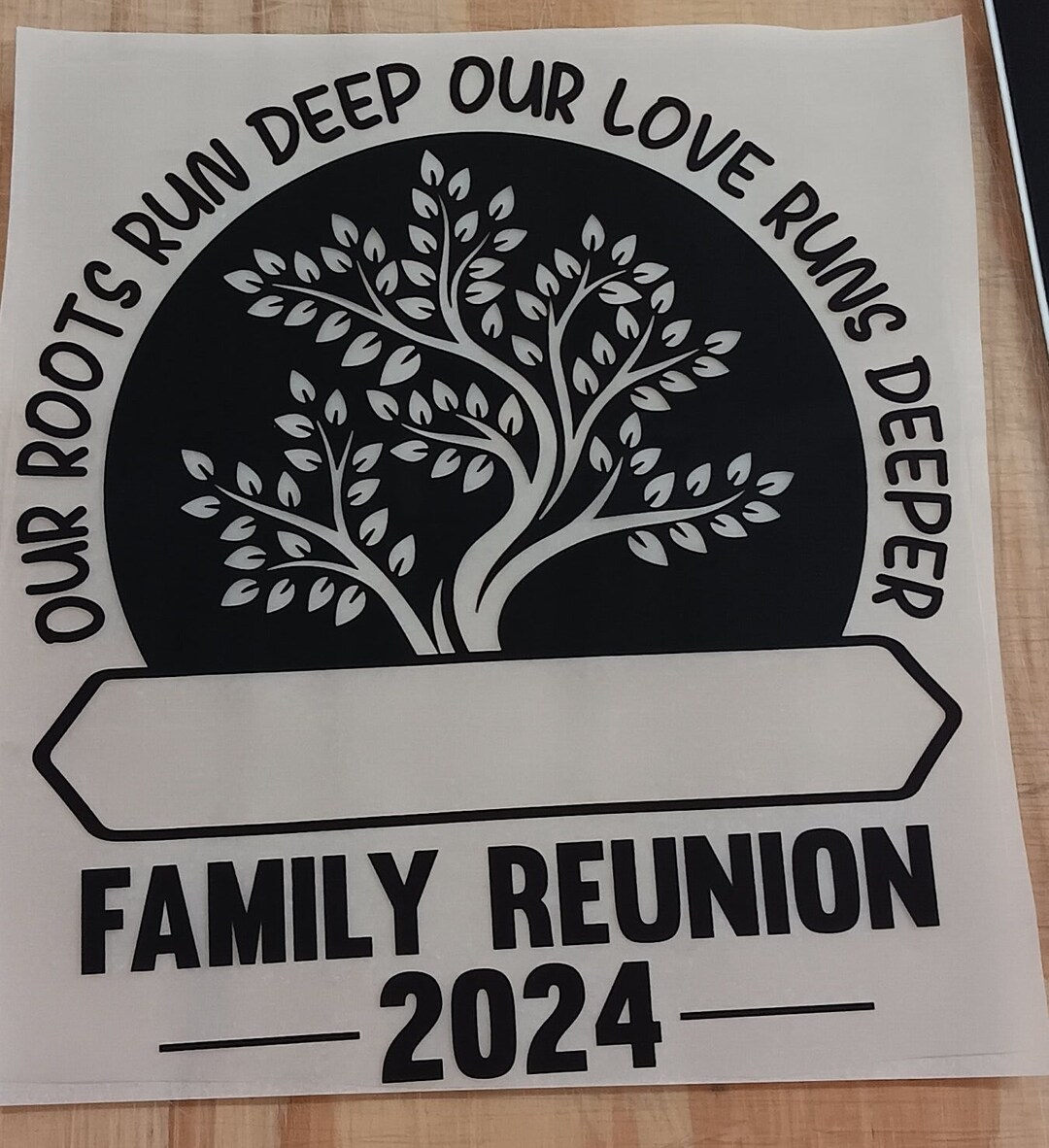 Custom 2024 Family Reunion Our Roots Run Deep Tree Blacklettering ...