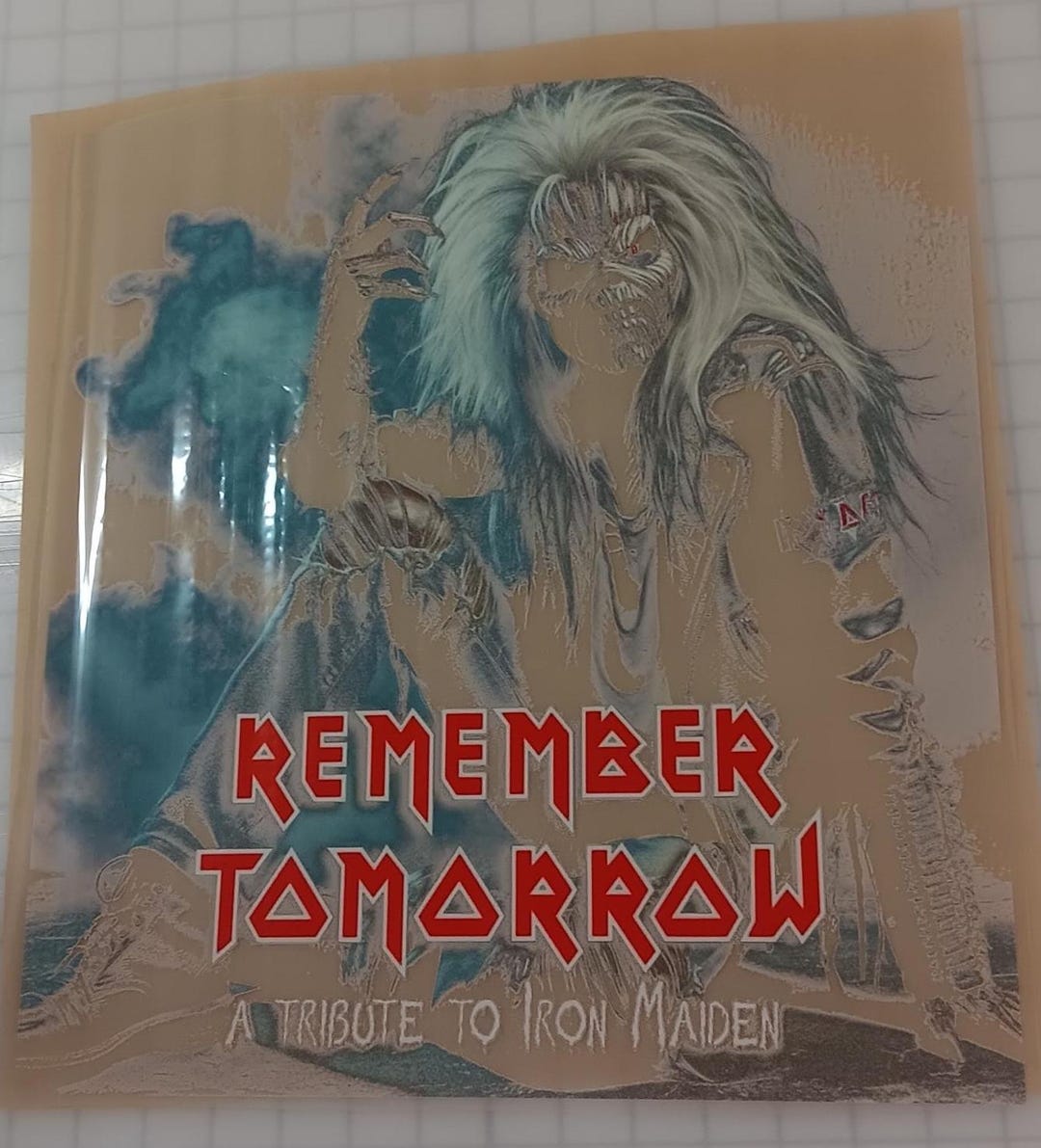 1 DTF Iron Maiden Rock Band Remember Tomorrow Tribute Blackout for ...