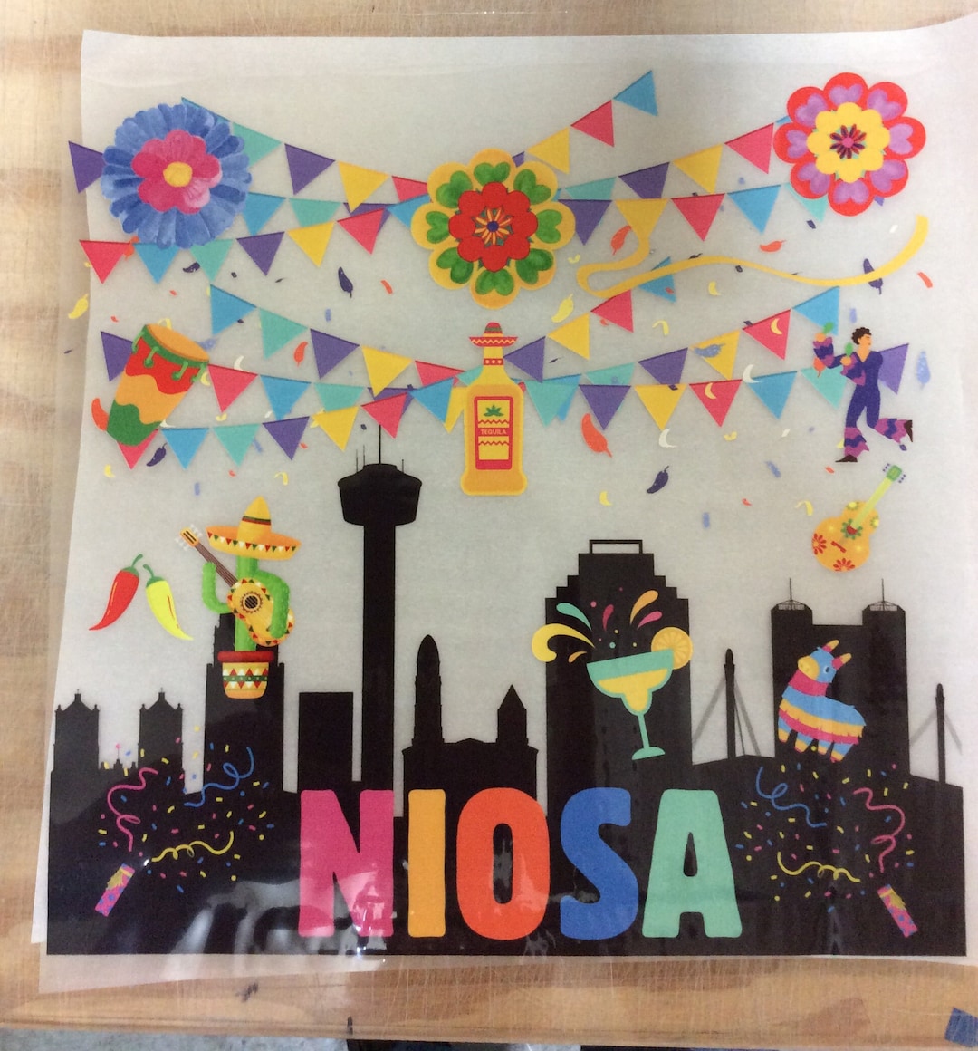 1 DTF Transfer NIOSA Night in Old San Antonio Fiesta 4 Night Ready to ...