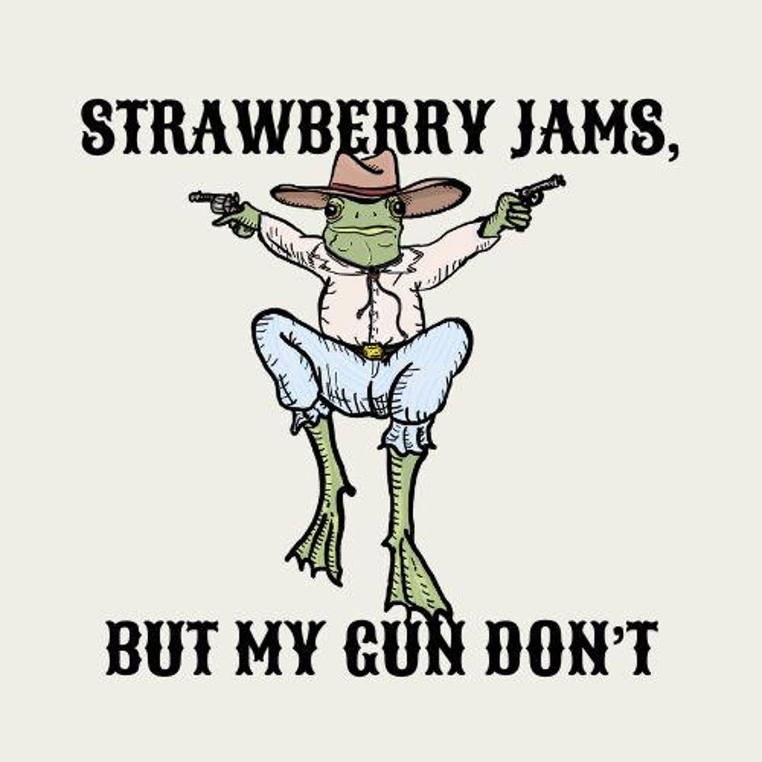 Western Frog Digital File PNG Sublimation Sticker Graphic Design Cowboy ...