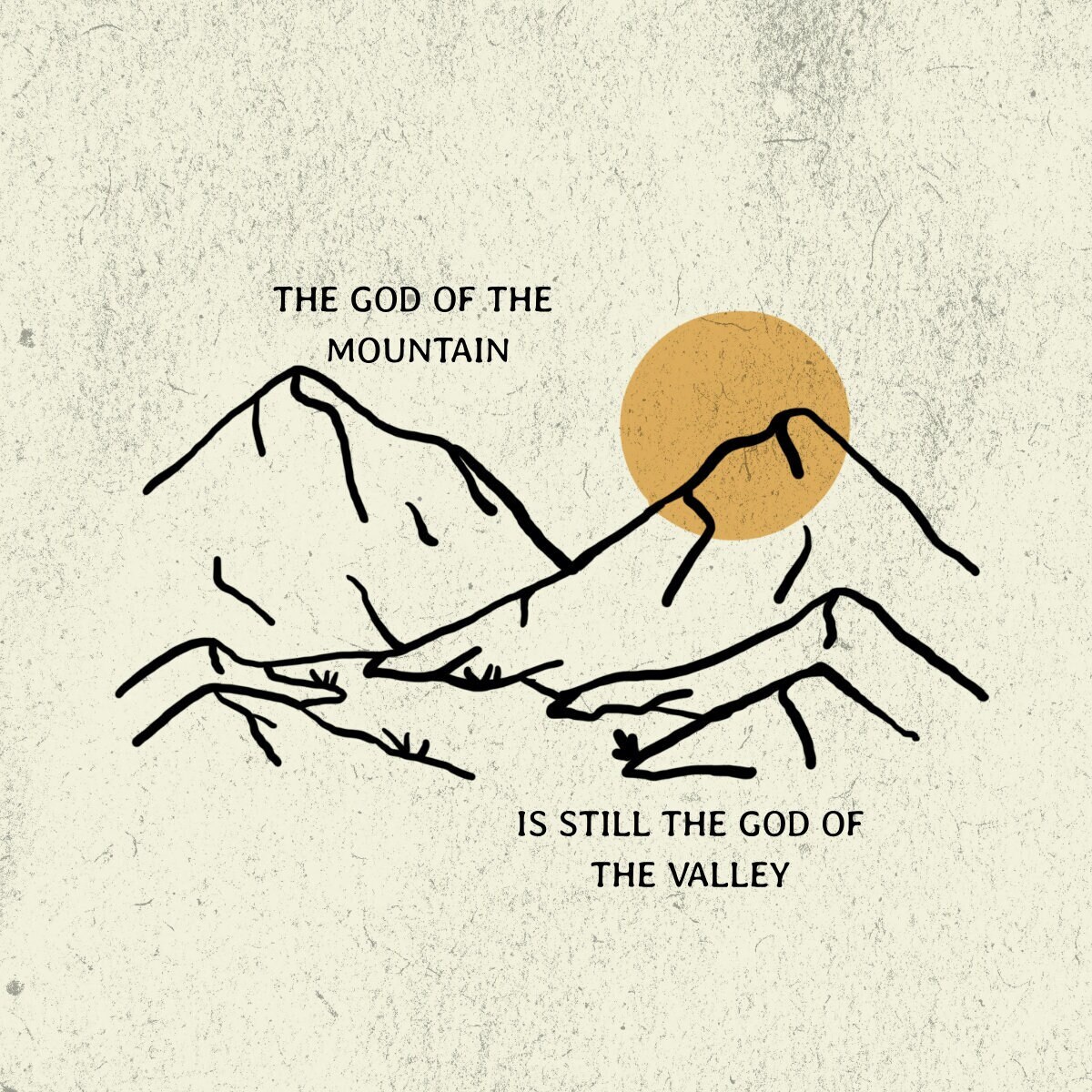 The God of the Mountain Digital File PNG Drawing Graphic Design ...