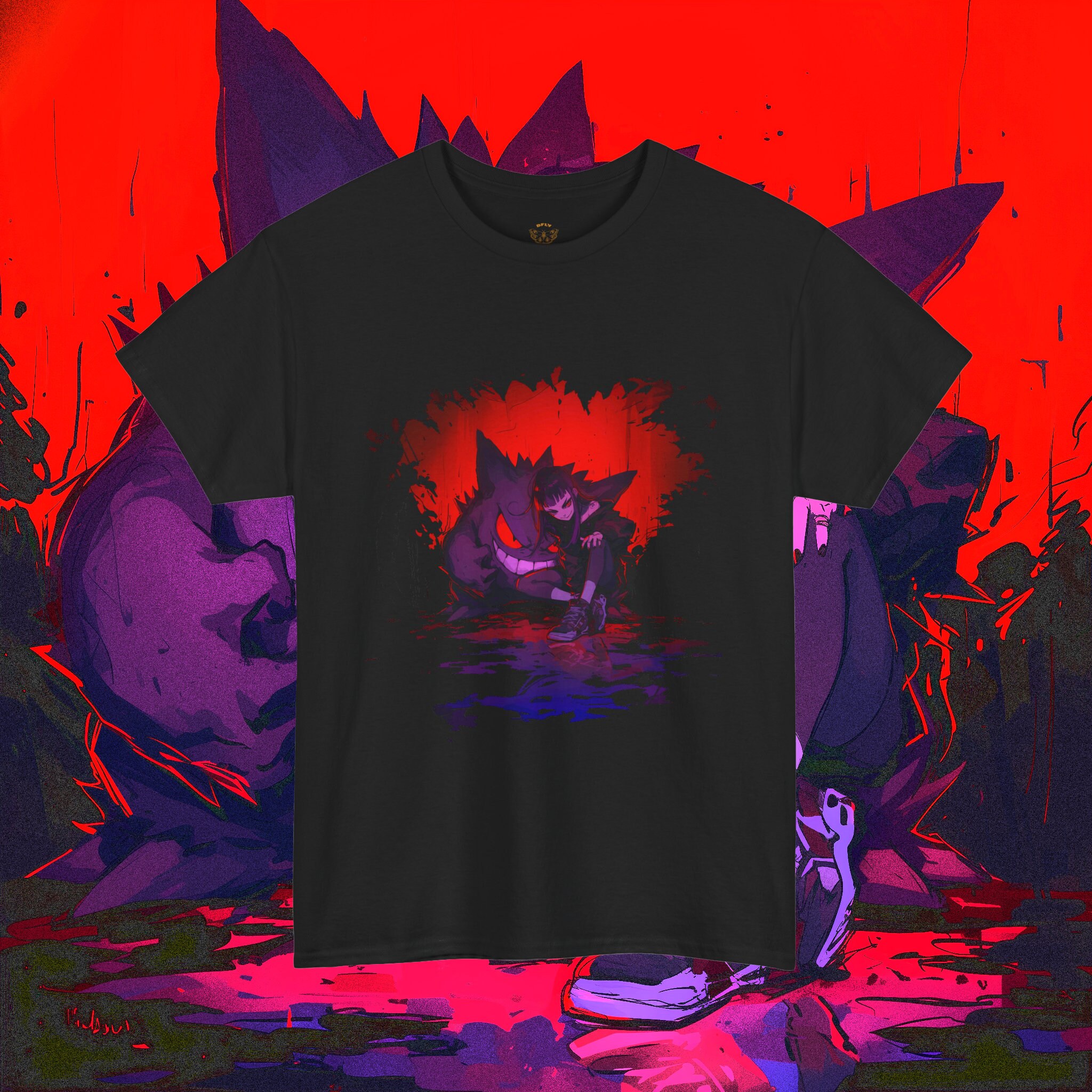 Sabrina's Gengar Cyberpunk T Shirt, Gothic Style, Cyberpunk Tee, Ghost ...