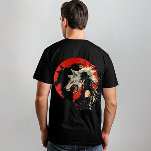 Wolf Fantasy T Shirt, Gothic Style, Goth T Shirt, Dark Fantasy, Grunge ...
