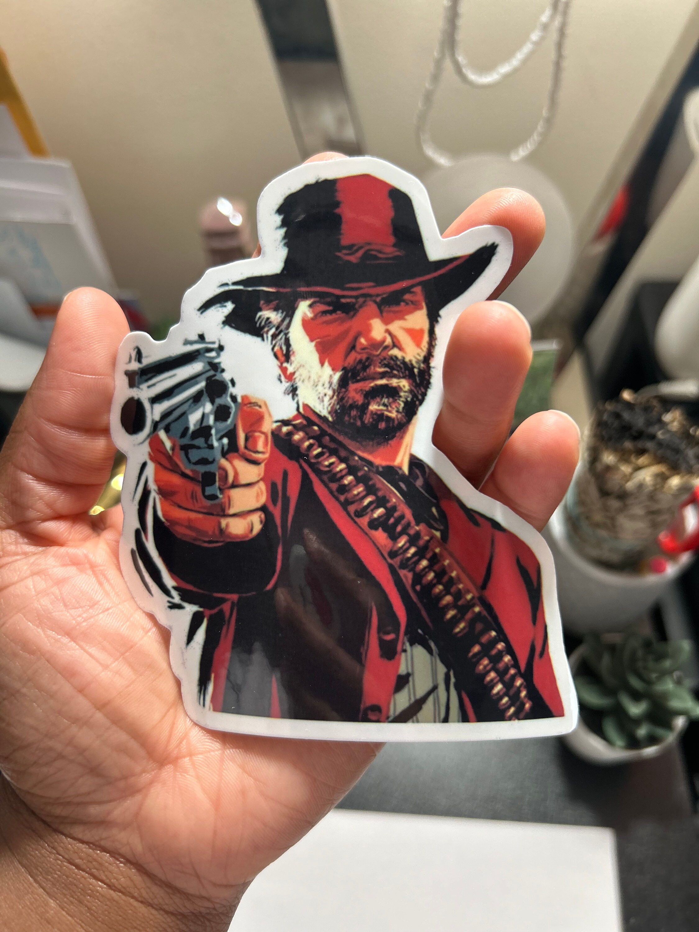 Arthur Morgan Sticker Red Dead Redemption, Gaming Decal for Laptops ...