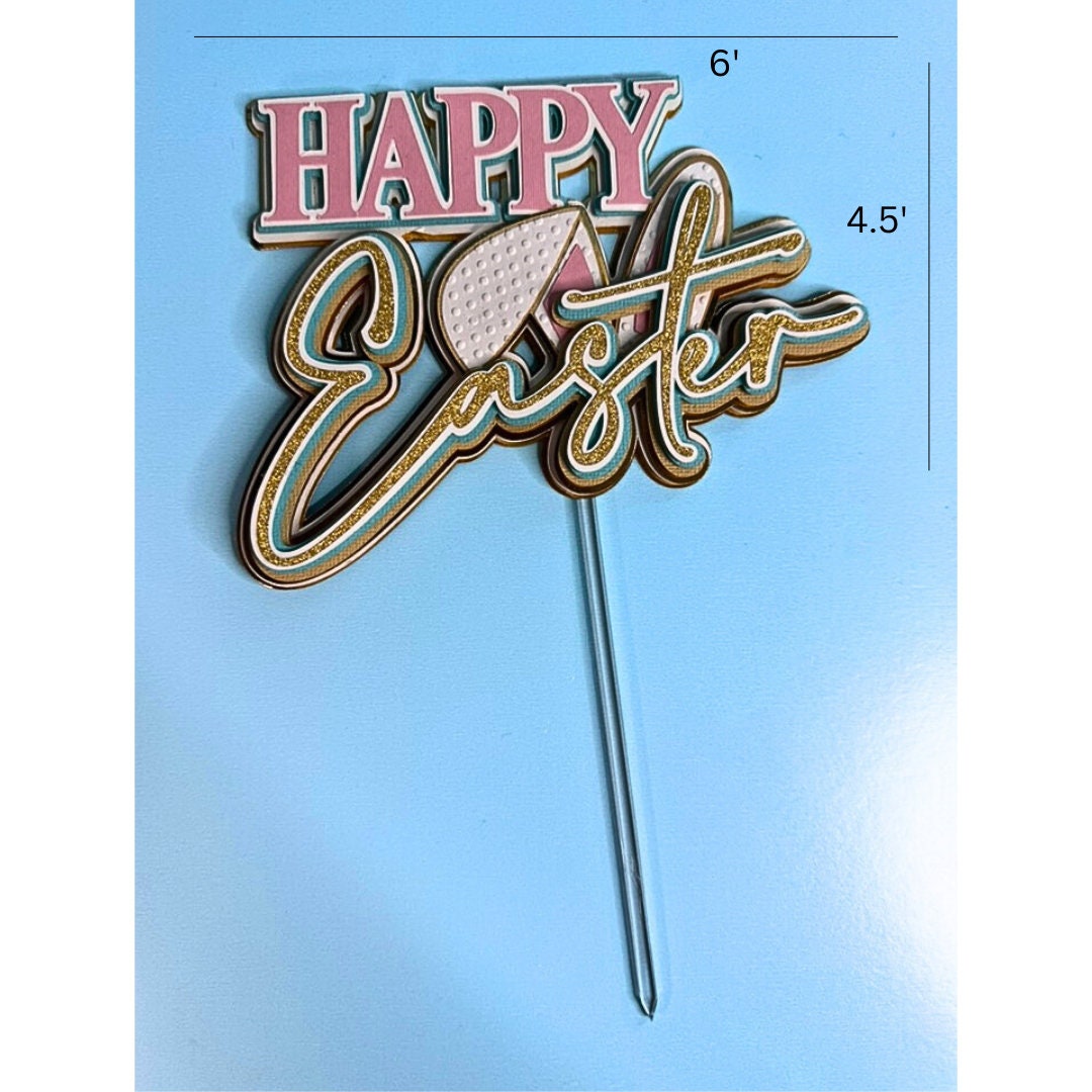 Easter Cake Topper Bunny Cake Topper Bunny Ears Cake Topper Easter ...