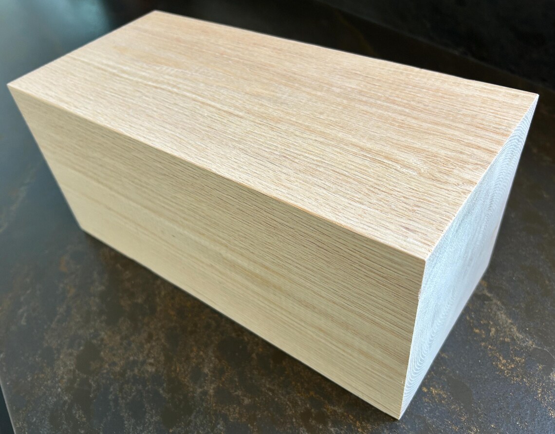 Oak Wood Block - 6" X 6" With Custom Length - Etsy