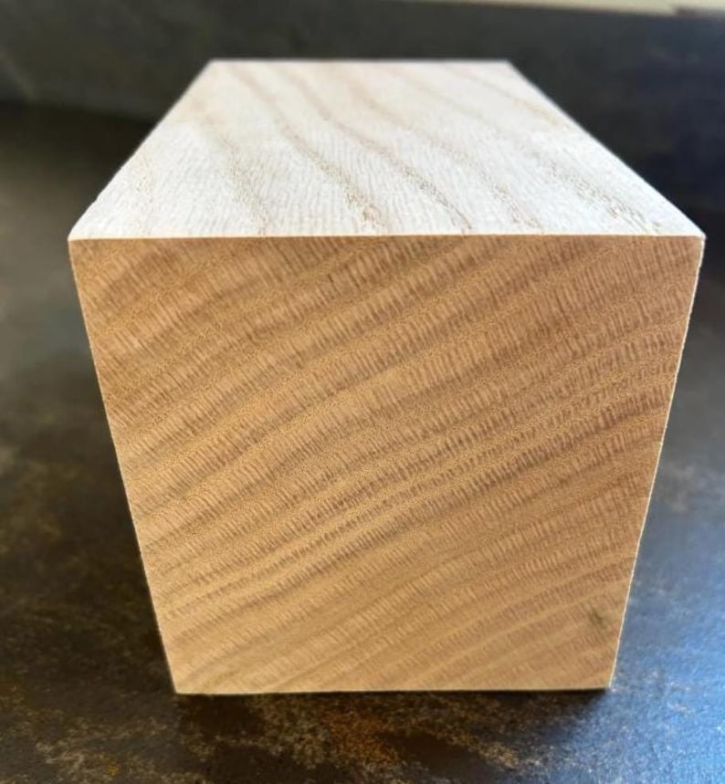 Oak Wood Block - 6" X 6" With Custom Length - Etsy