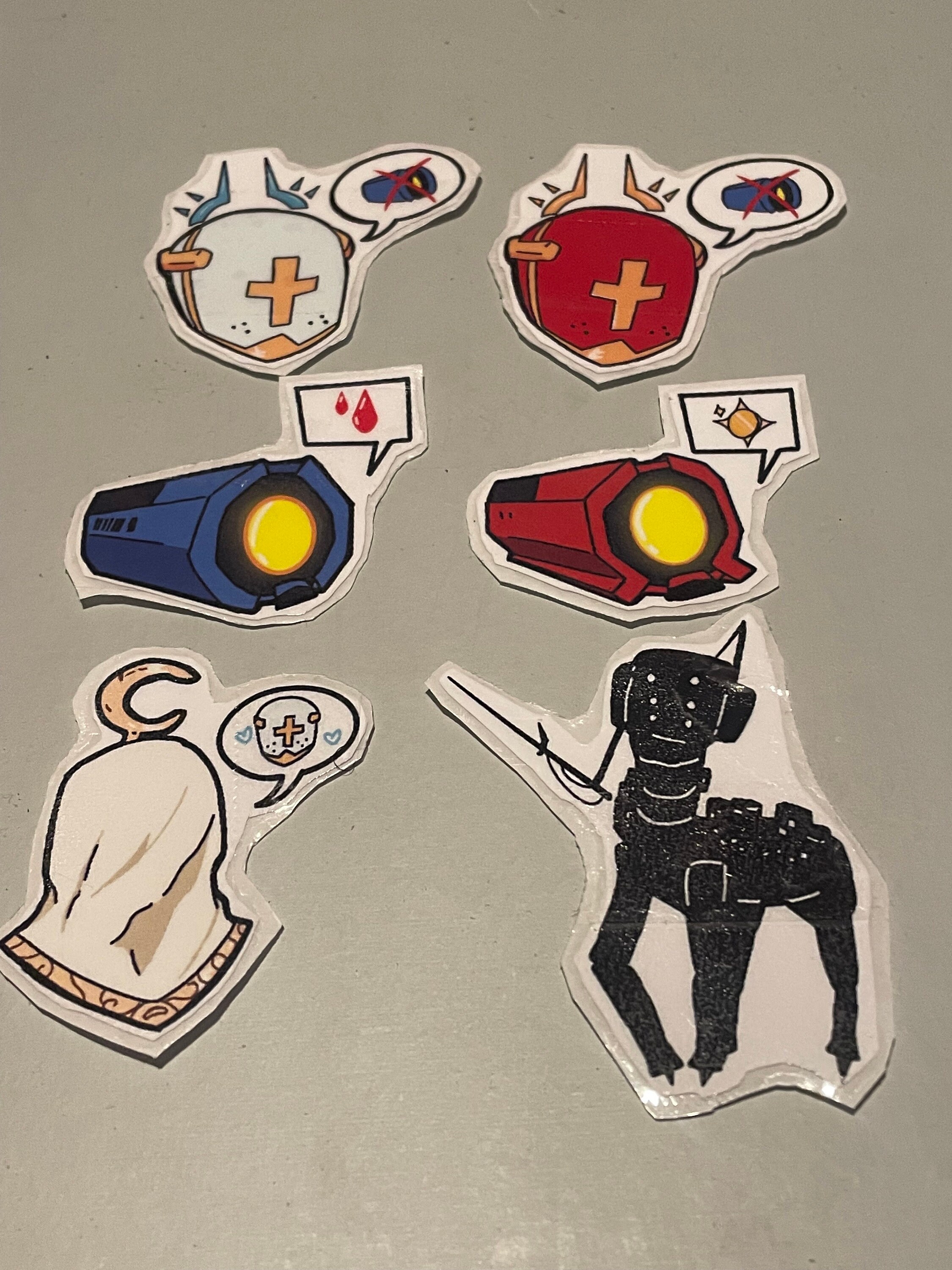 ULTRAKILL Character Stickers V1, V2, Ferryman, Gabriel, Earthmover - Etsy