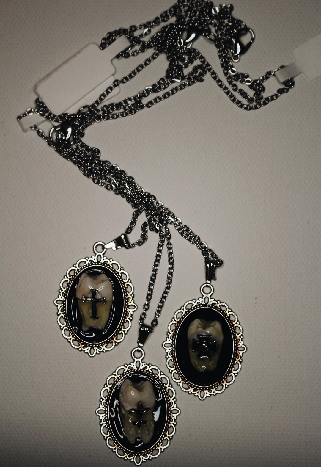 Real Human Tooth Cameo Necklace Oddities Gothic Style Jewelry - Etsy