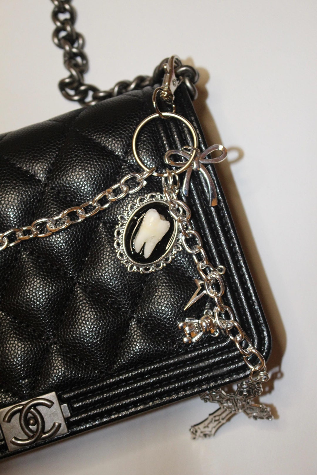 Gothic Charm Purse Charm, Make Your Own Keychain, Alternative Keychain ...