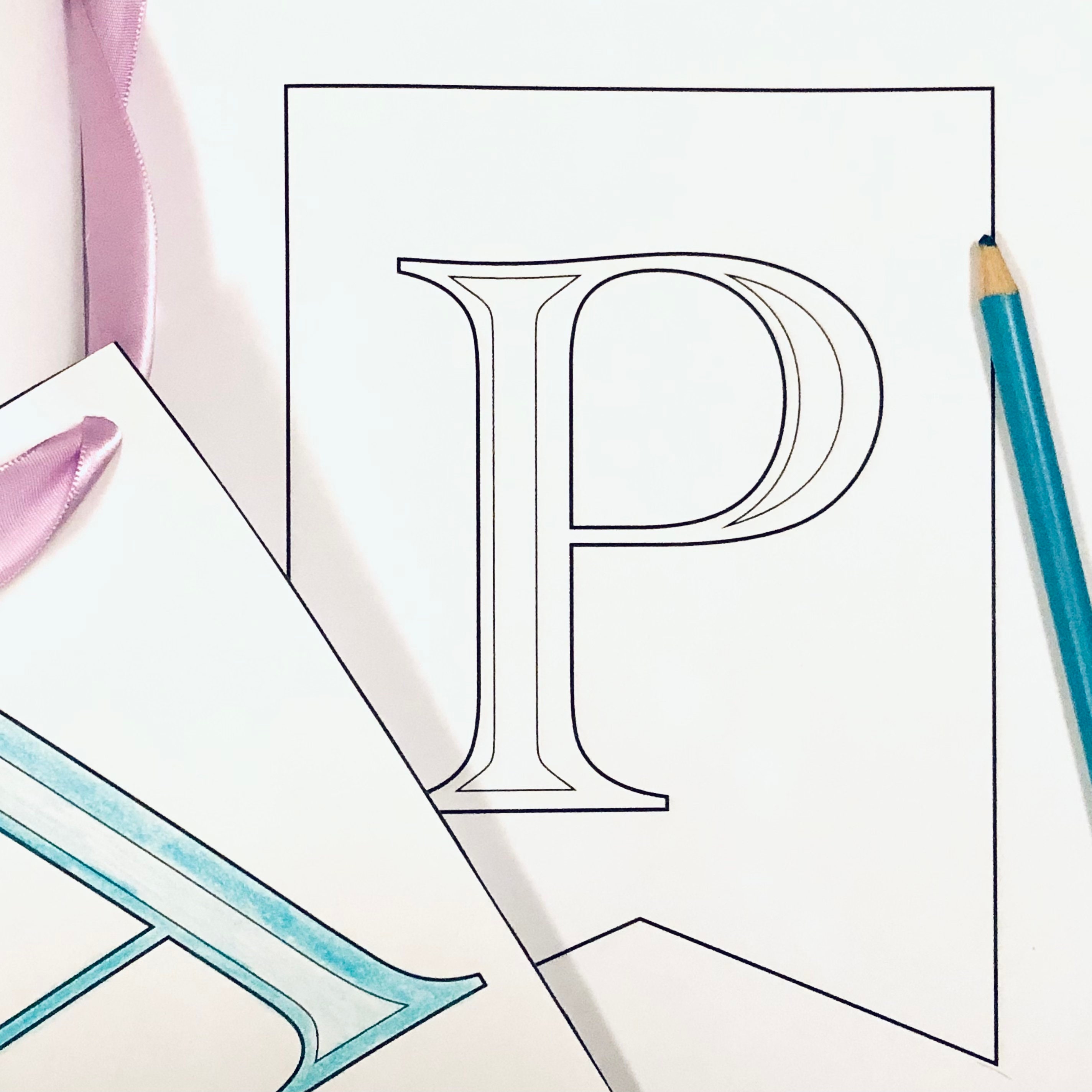 Easter Decoration Printable Banner. Easter Coloring Activity for Kids ...