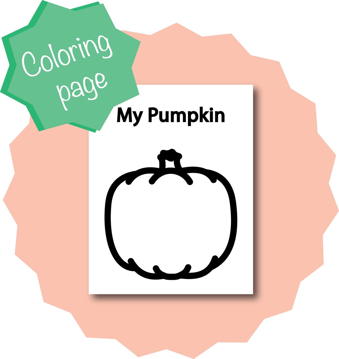 My Pumpkin Printable Coloring Page. Have Kids Design Their Own Pumpkin ...