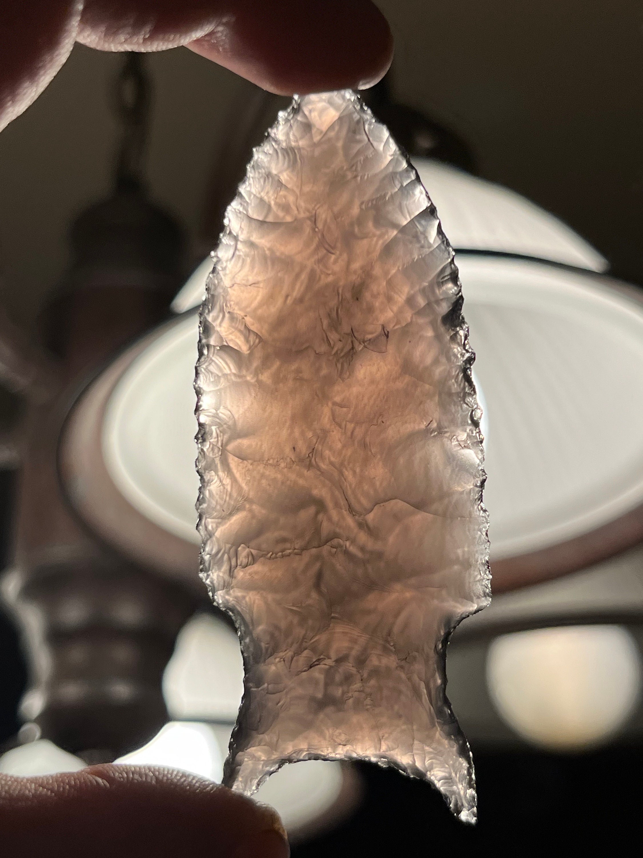 Flintknapped Obsidian Arrow Head - Etsy