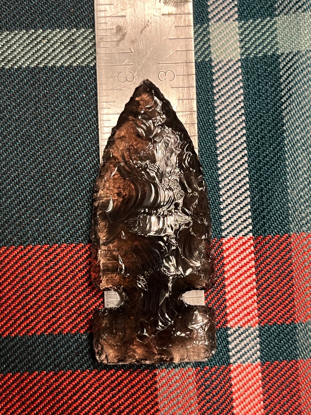 Flintknapped Obsidian Arrow Head - Etsy