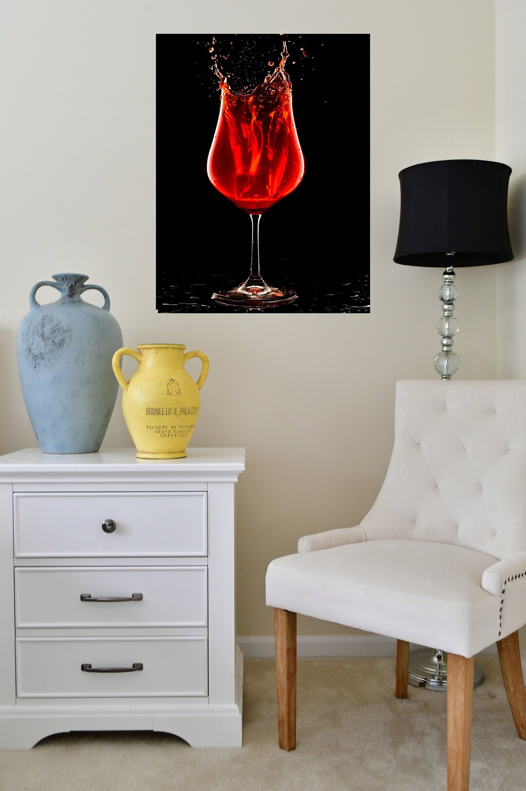 Red Wine Room Decor, Kitchen Decor, Bar Decor, Wine Splash, 1620 Inch ...