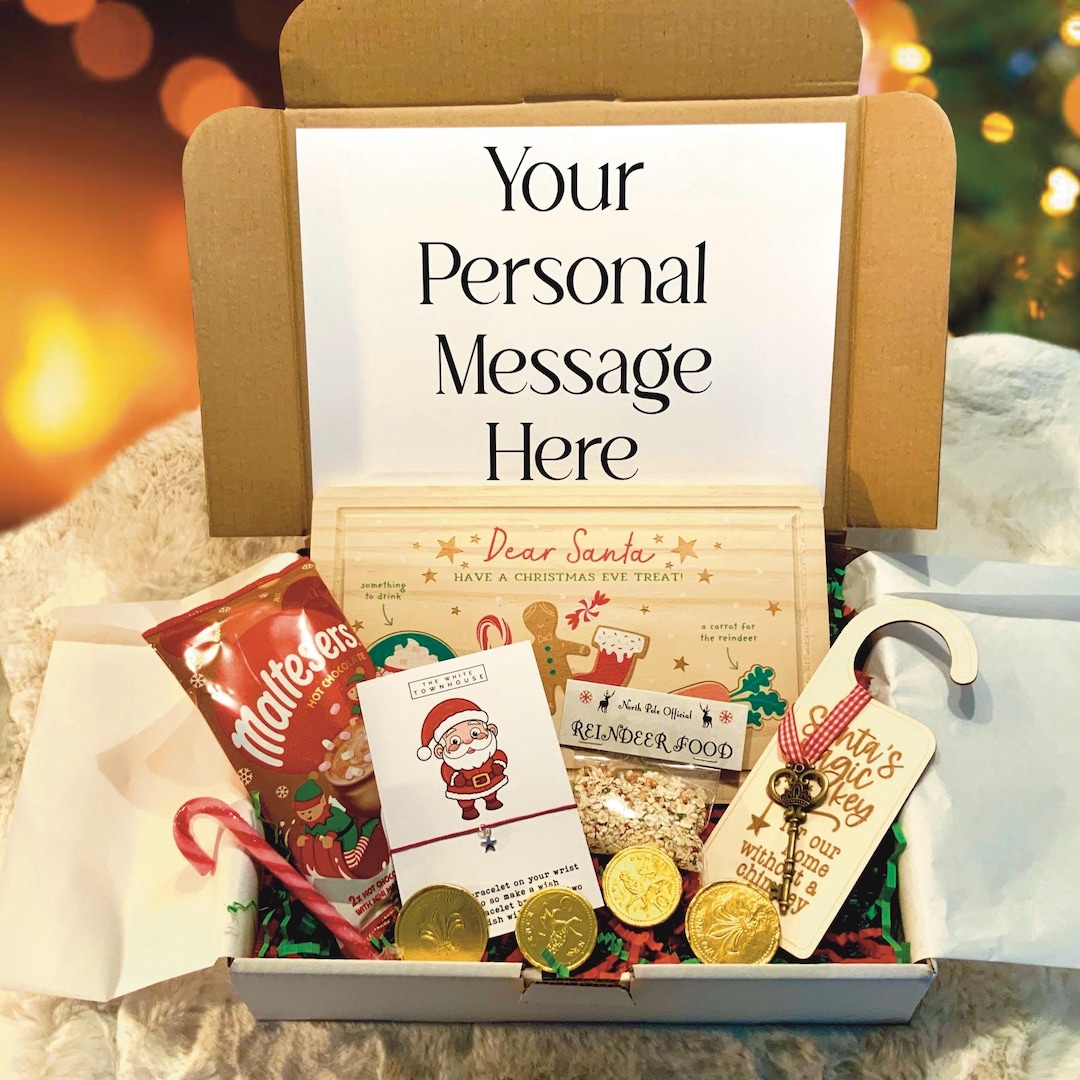 Kids Christmas Eve Box, Xmas Eve Box Gift, Children's Santa Box Gift ...