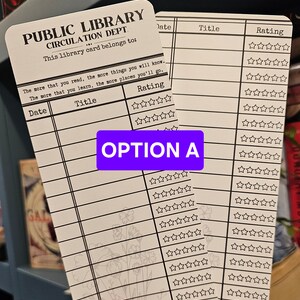 Library Card Bookmark, Reading Log, Book Tracker, 3 Pack, Reading List ...
