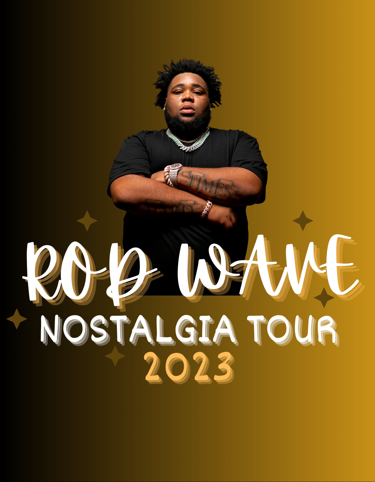 Rod Wave Nostalgia Tour 2023 Png. Unisex Front and Back Design - Etsy